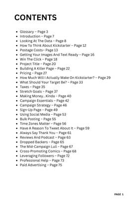 Read Kickstarting Your First Comic Kickstarting - A Step-by-Step Guide ...